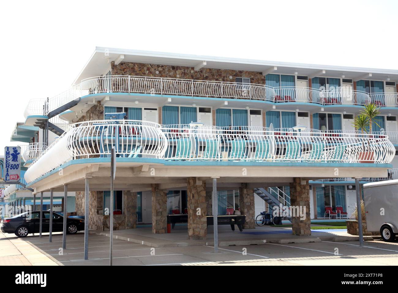 Wildwood hotel features iconic 1950's doo-wop resort architecture, with ...