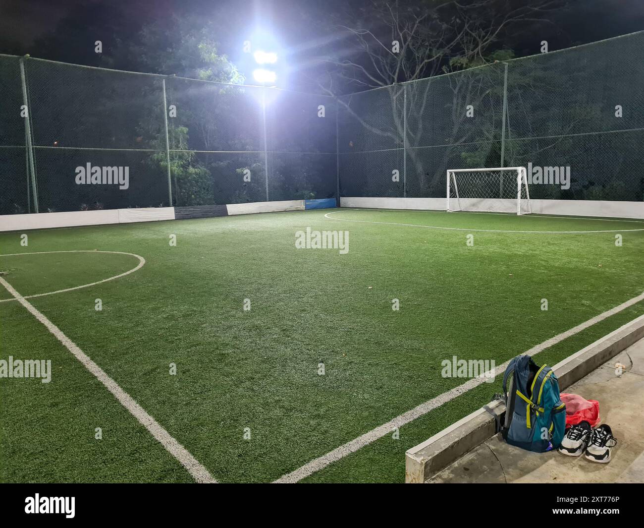 Empty football pitch stadium hi-res stock photography and images - Alamy