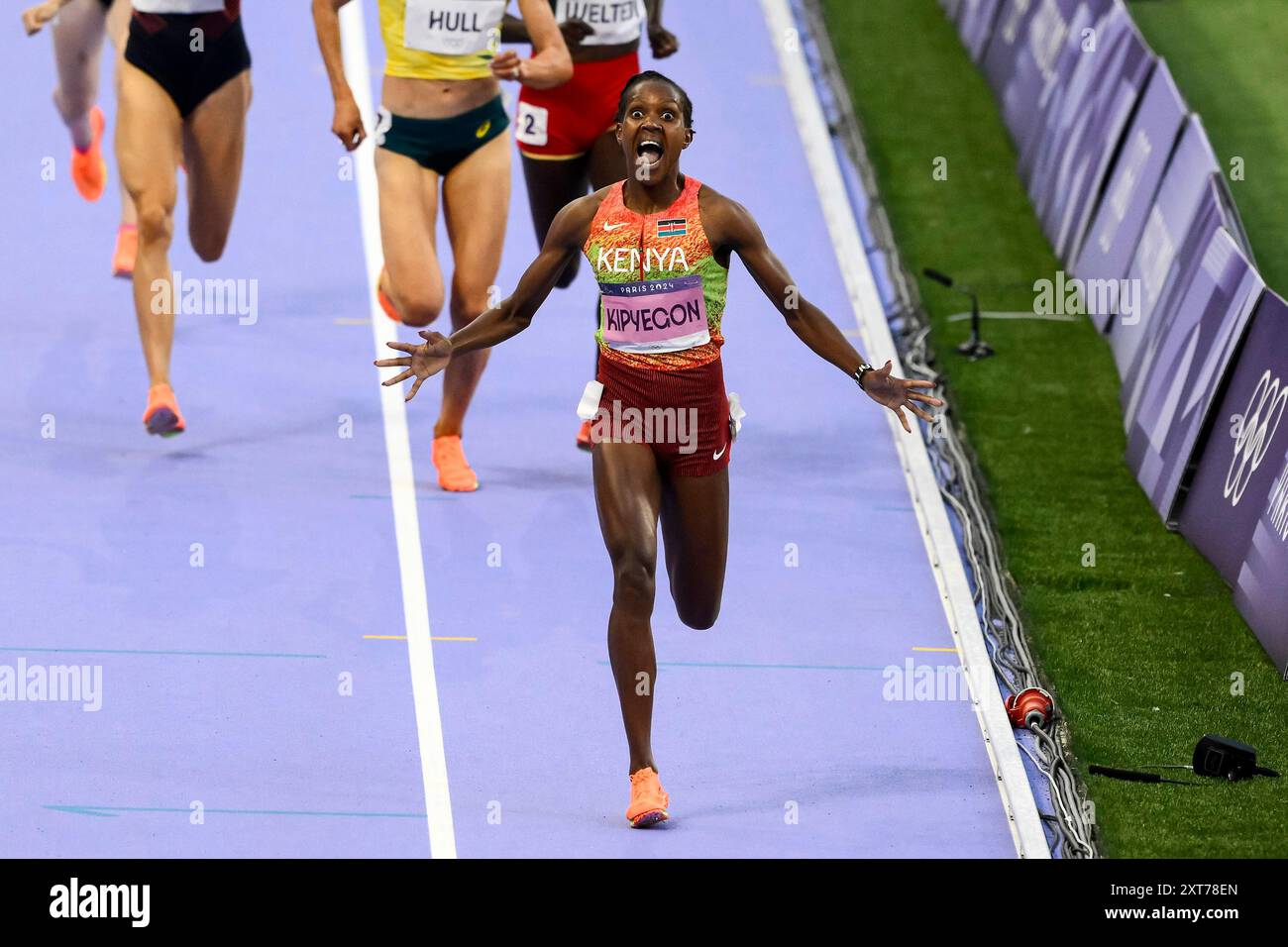 Faith Kipyegon of Kenya competes in the women's 1500m final during the ...