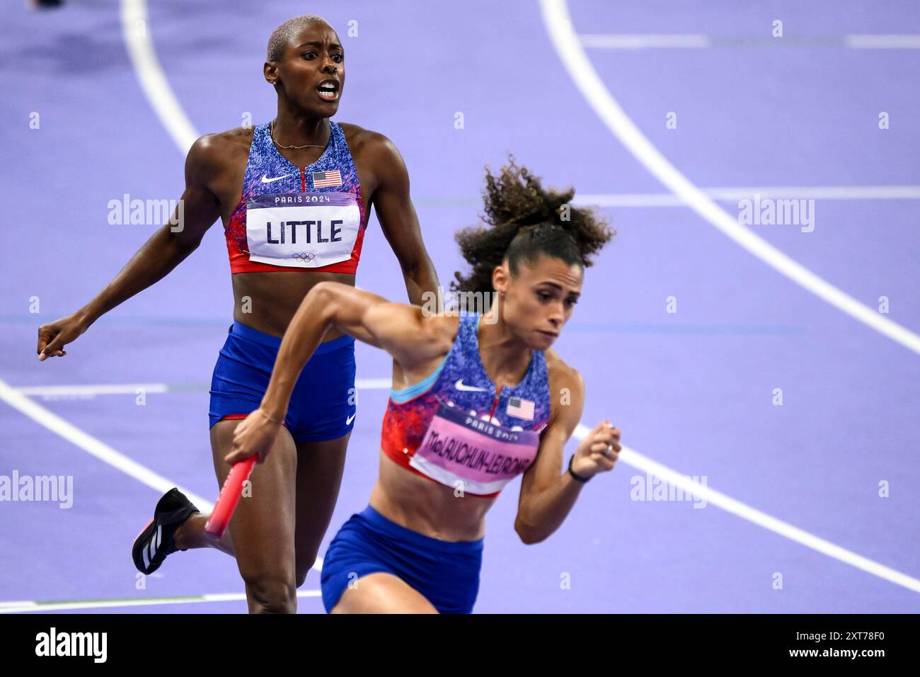 Shamier Little and Sydney McLaughlin-Levrone of United States of ...