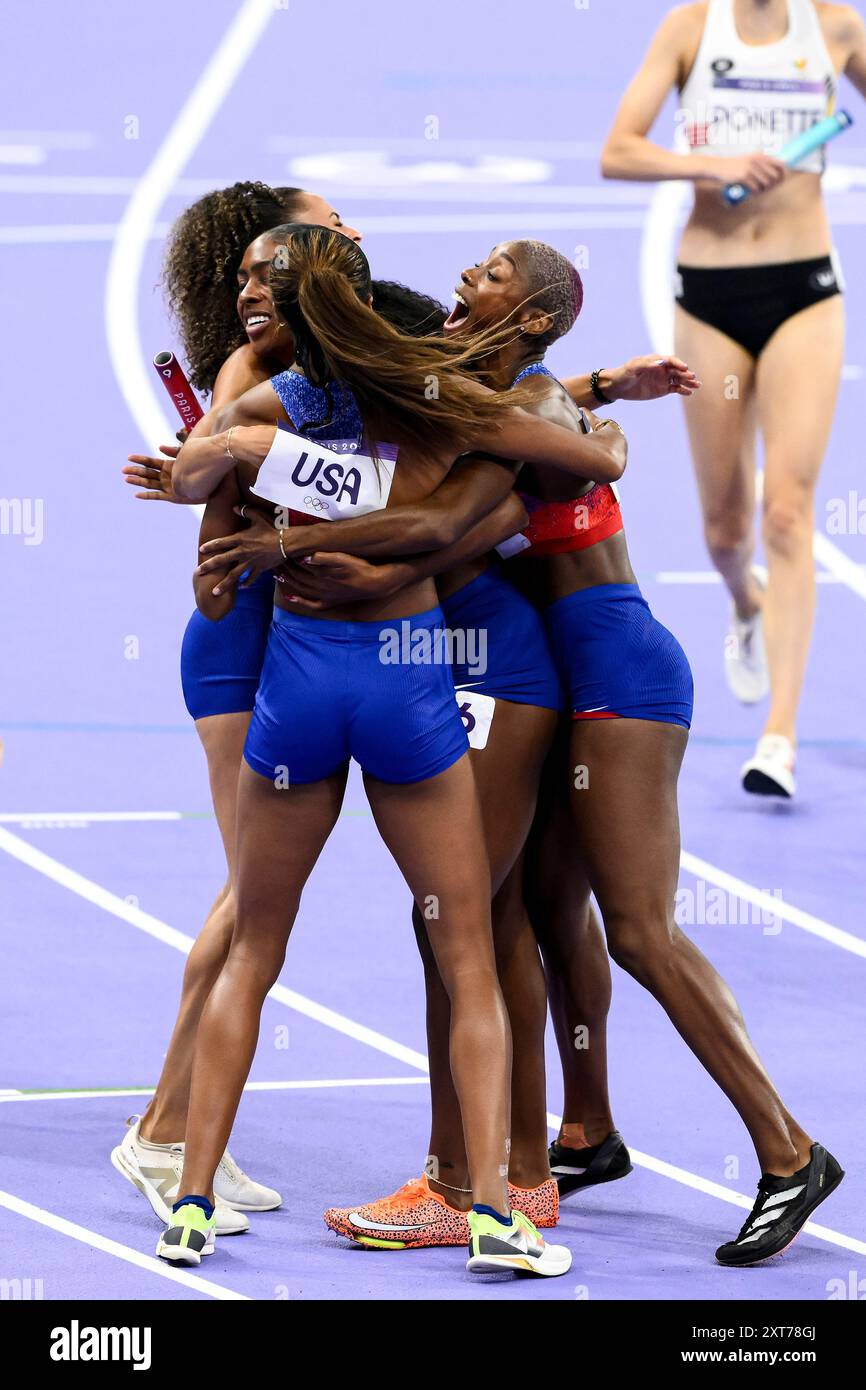 Shamier Little, Sydney McLaughlin-Levrone, Gabrielle Thomas and Alexis ...