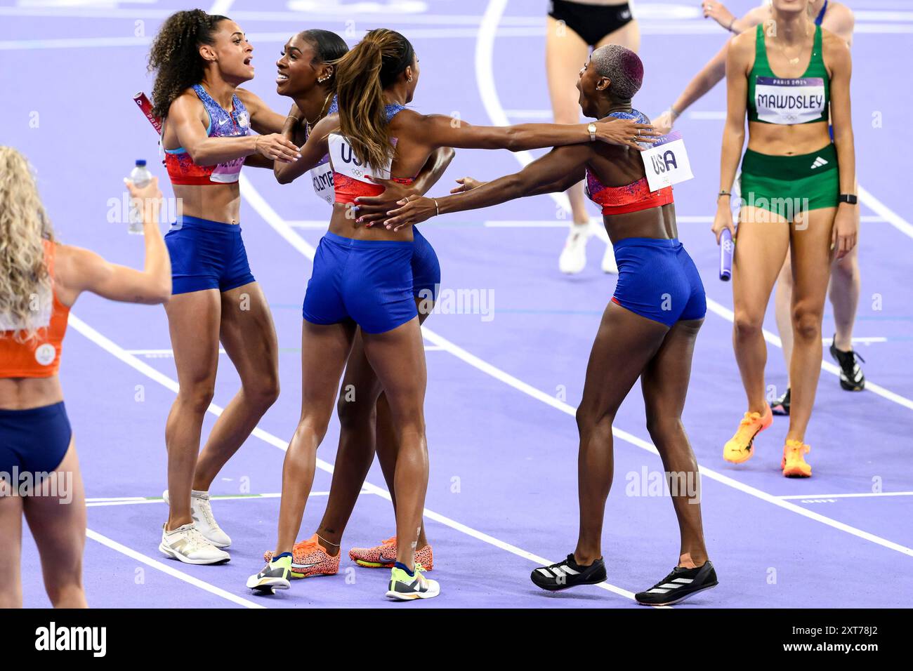 Shamier Little, Sydney McLaughlin-Levrone, Gabrielle Thomas and Alexis ...