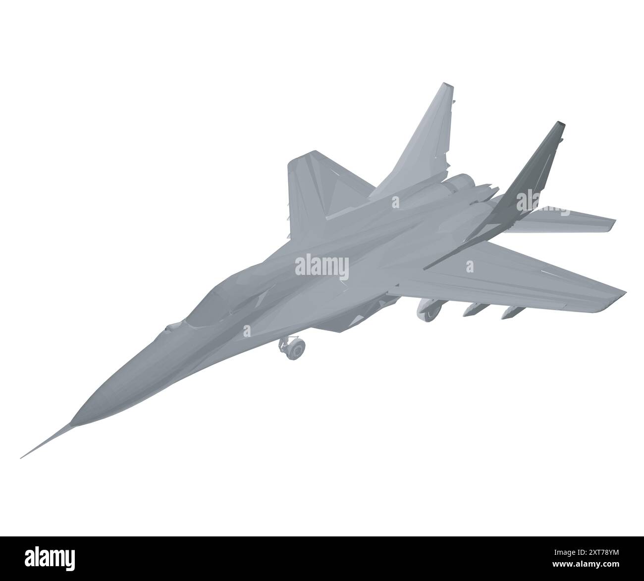 Military fighter jet polygonal. Vector art illustration of polygonal airplane. Modern war ...