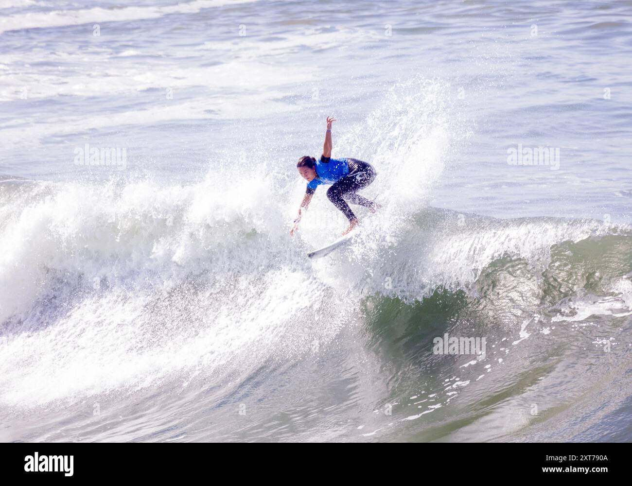 Woman Pro Surfer Stock Photo - Alamy