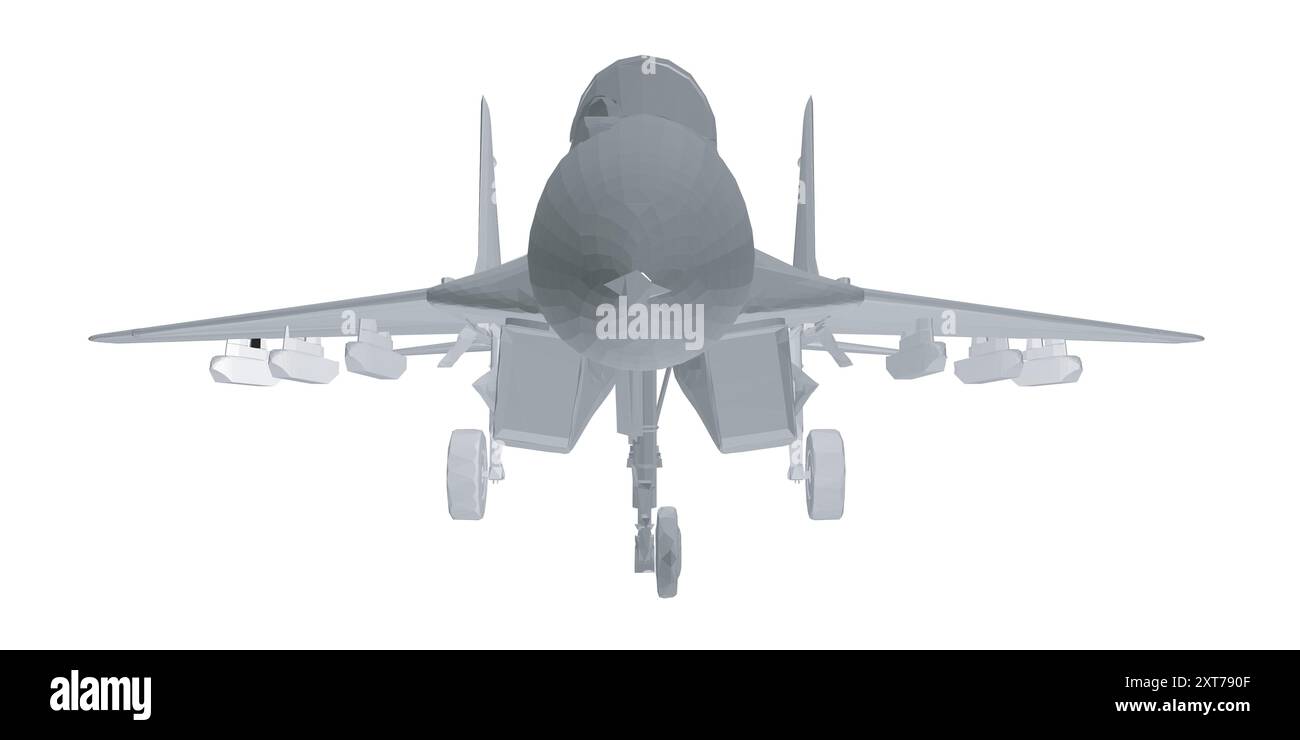 Military fighter jet polygonal. Vector art illustration of polygonal ...