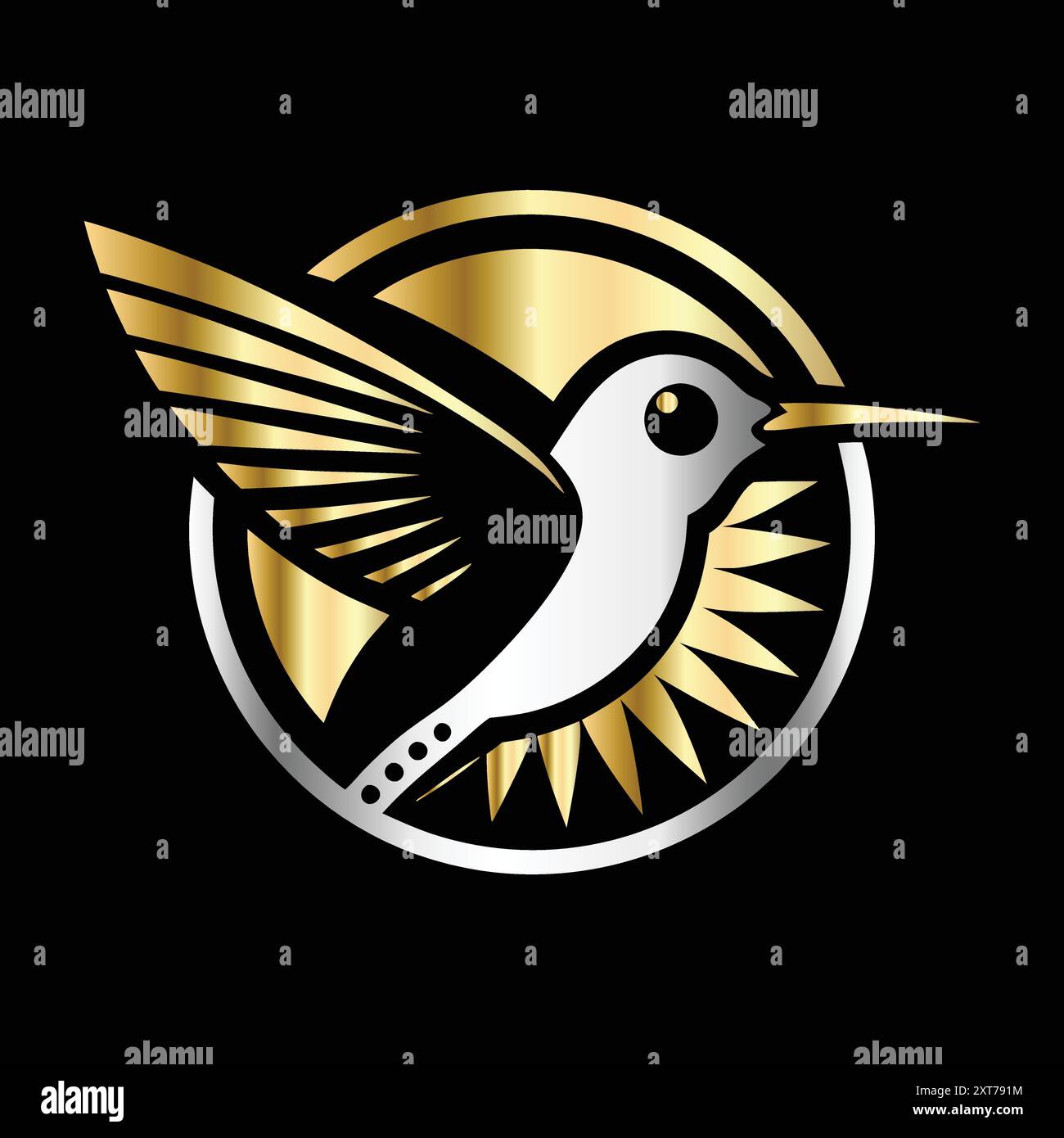 Hummingbird logo vector hi-res stock photography and images - Alamy