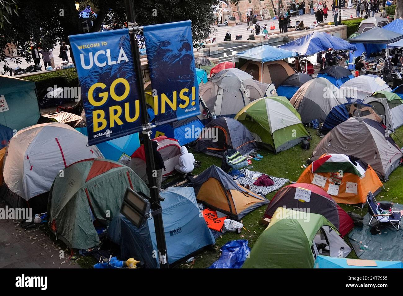 FILE - Tents sit in an encampment on the UCLA campus after clashes ...