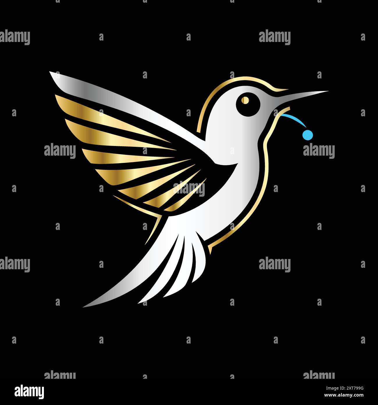 Hummingbird logo vector hi-res stock photography and images - Alamy