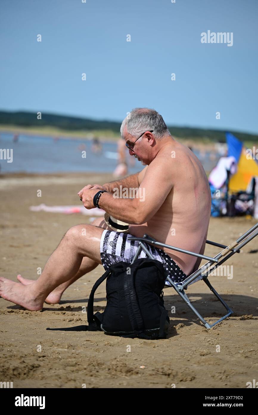People on Tylösand Beach in Halmstad, Sweden Stock Photo - Alamy