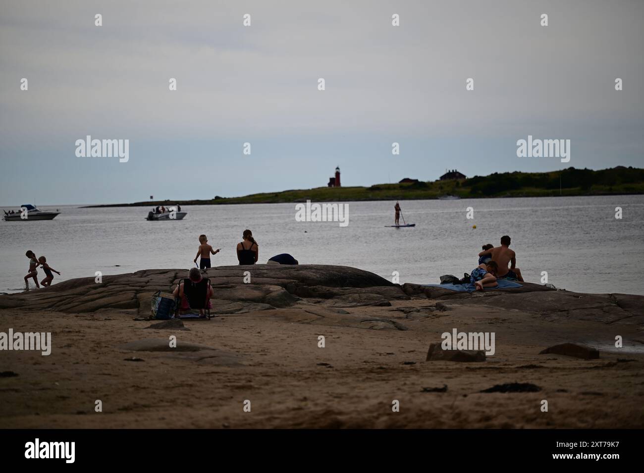People on Tylösand Beach in Halmstad, Sweden Stock Photo - Alamy