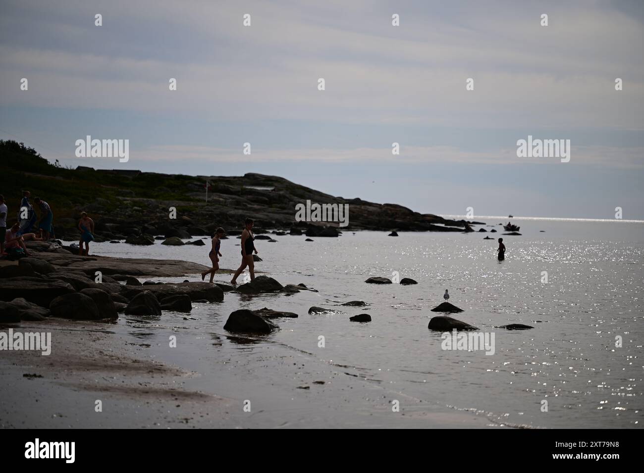 People on Tylösand Beach in Halmstad, Sweden Stock Photo - Alamy