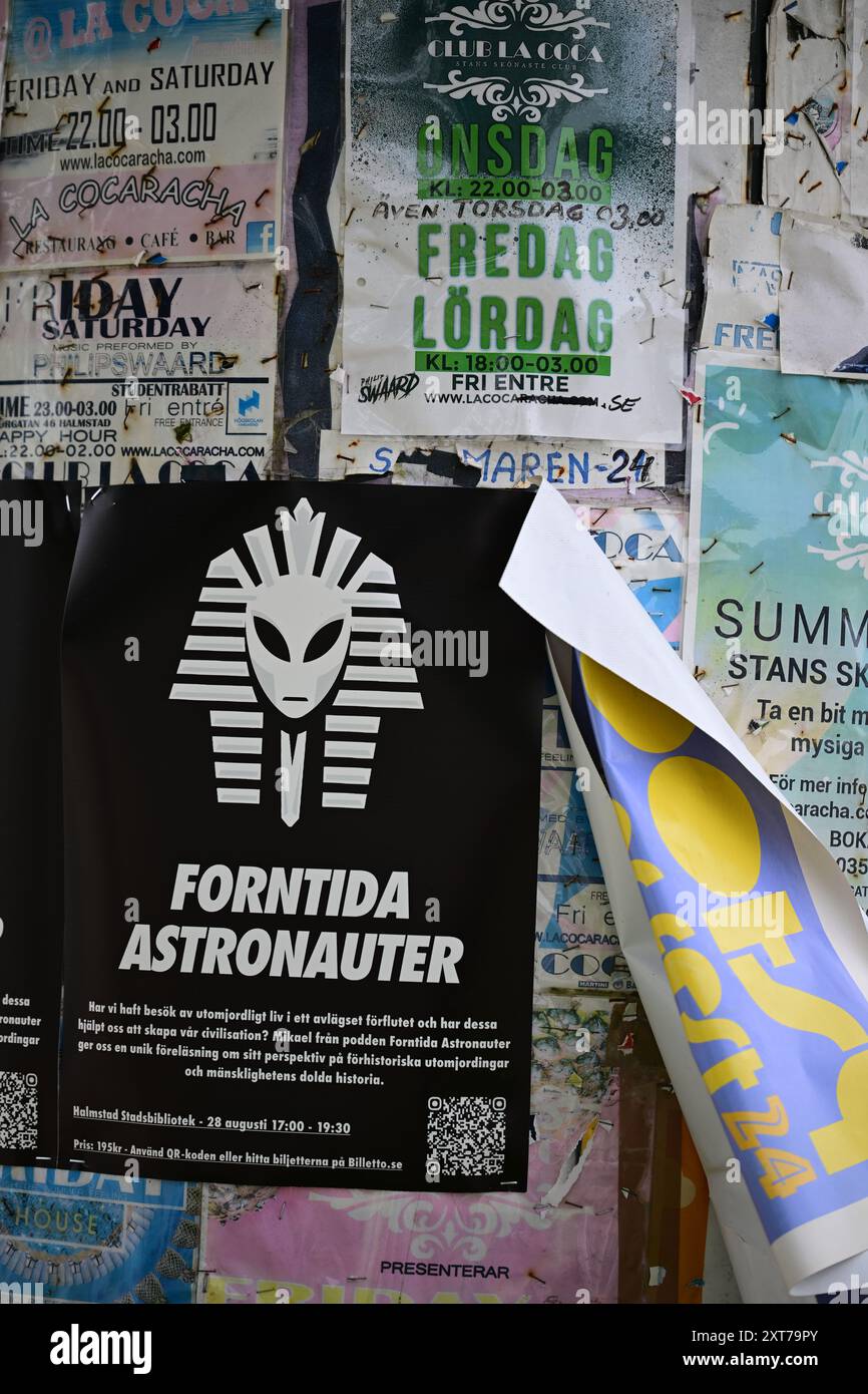 Posters at Tylösand Beach in Halmstad, Sweden Stock Photo - Alamy