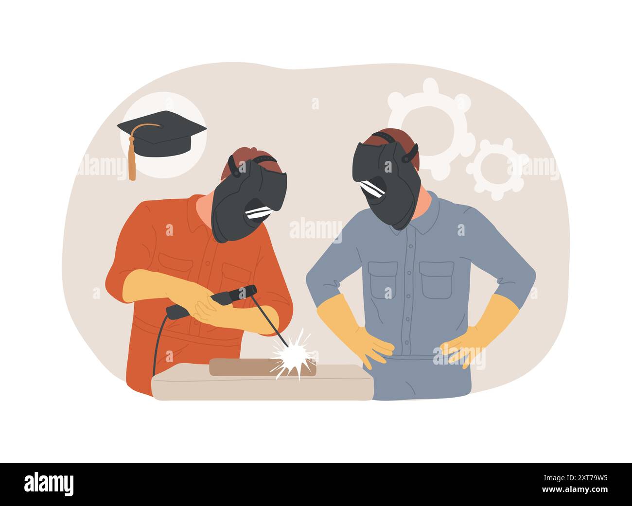 Welding isolated cartoon vector illustrations Stock Vector Image & Art ...