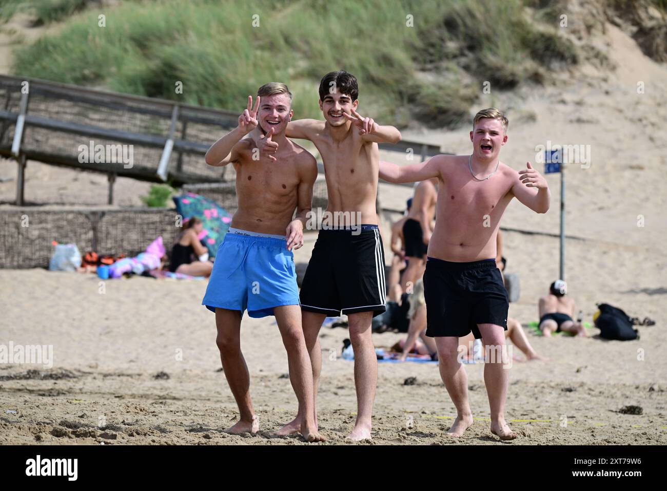 People on Tylösand Beach in Halmstad, Sweden Stock Photo - Alamy