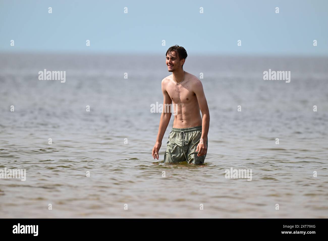 People on Tylösand Beach in Halmstad, Sweden Stock Photo - Alamy