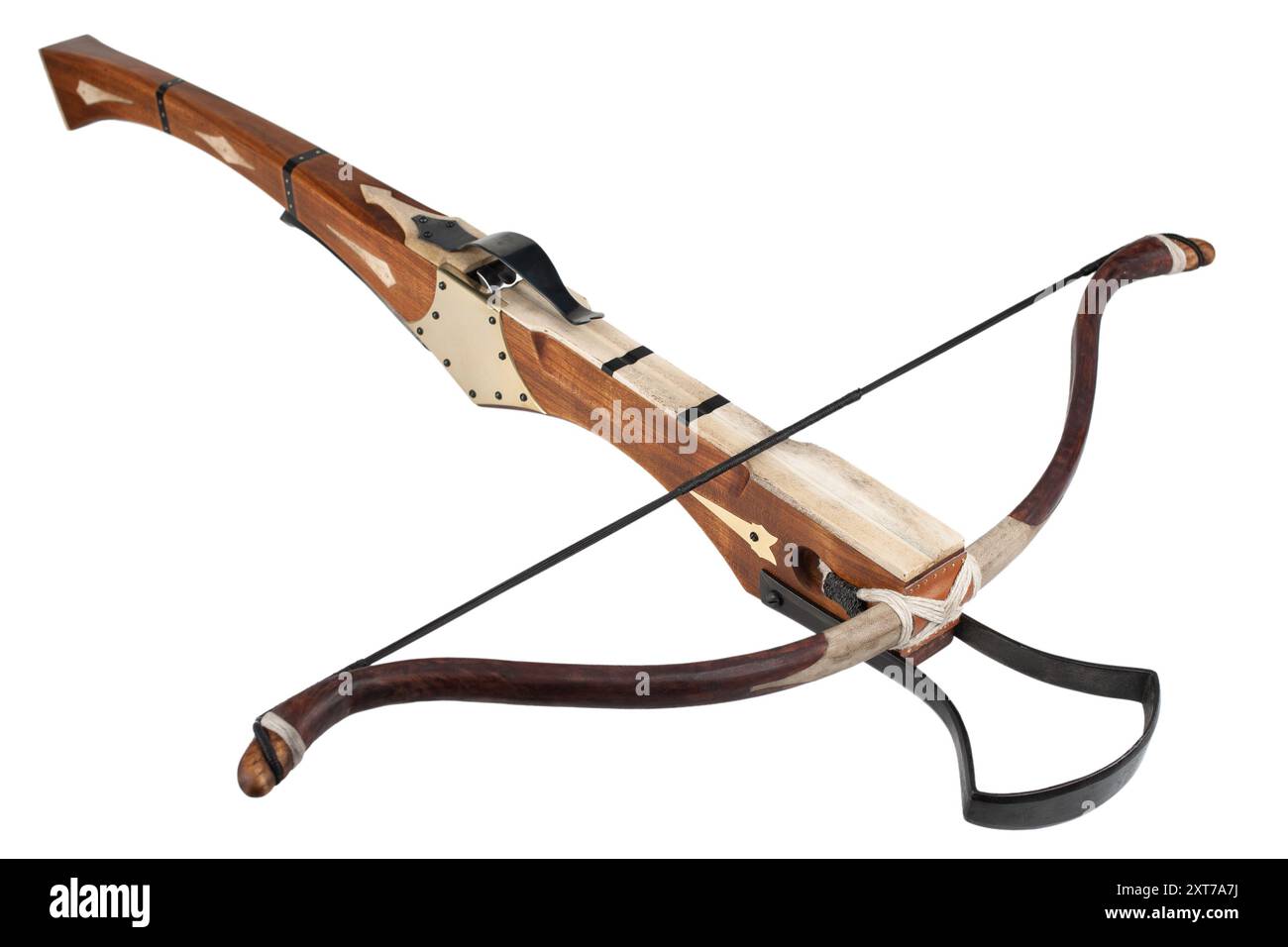 vintage medieval crossbow isolated on white background Stock Photo - Alamy