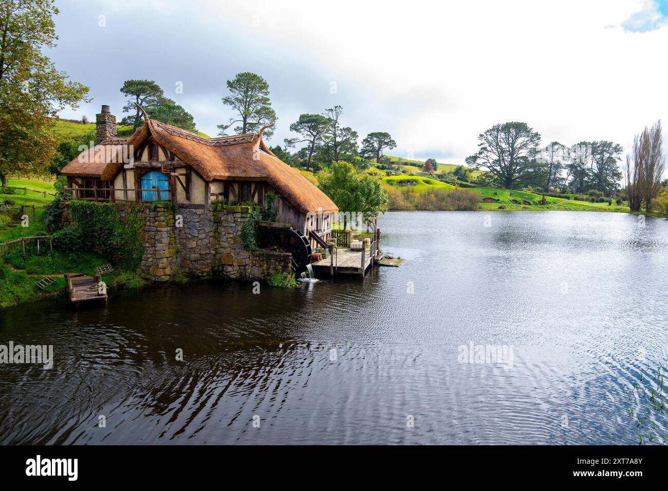 Water Mill in Matamata - New Zealand Stock Photo - Alamy