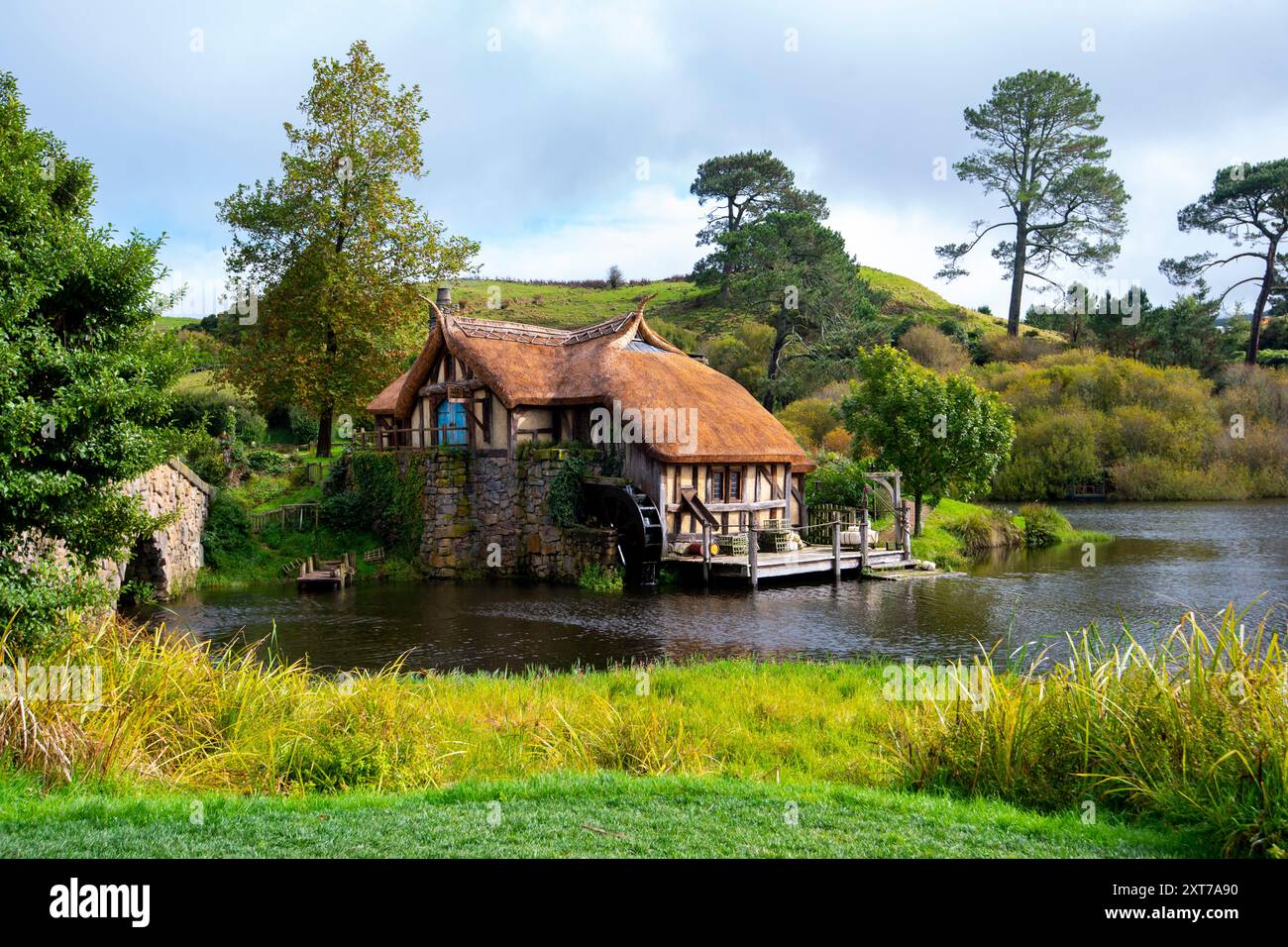 Water Mill in Matamata - New Zealand Stock Photo - Alamy