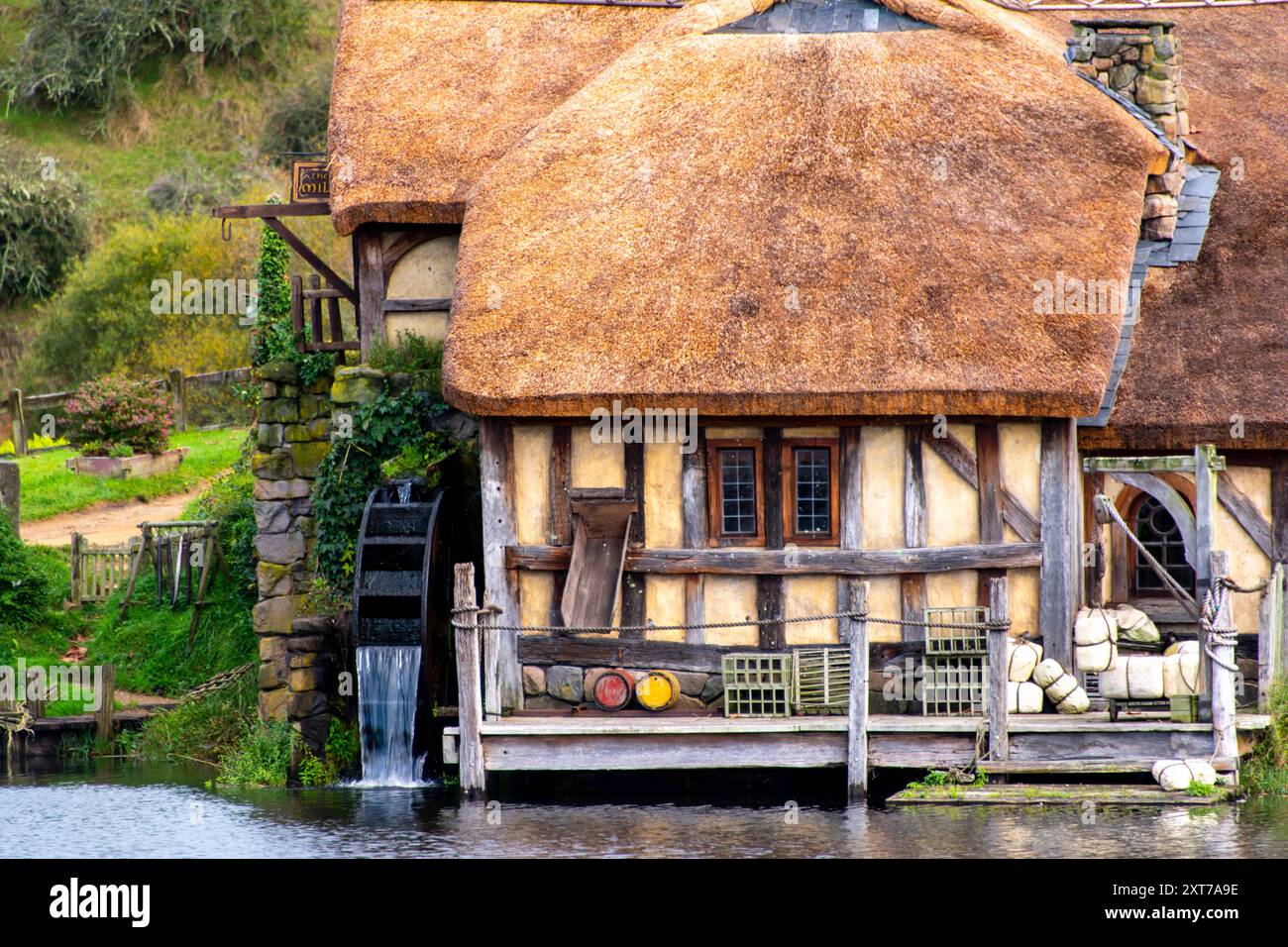 Water Mill in Matamata - New Zealand Stock Photo - Alamy