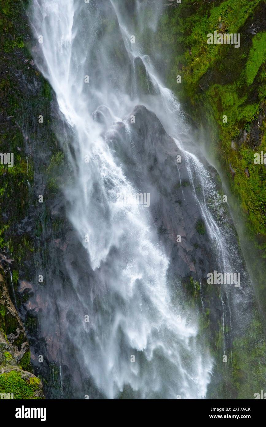 Stirling Falls in Milford Sound - New Zealand Stock Photo - Alamy