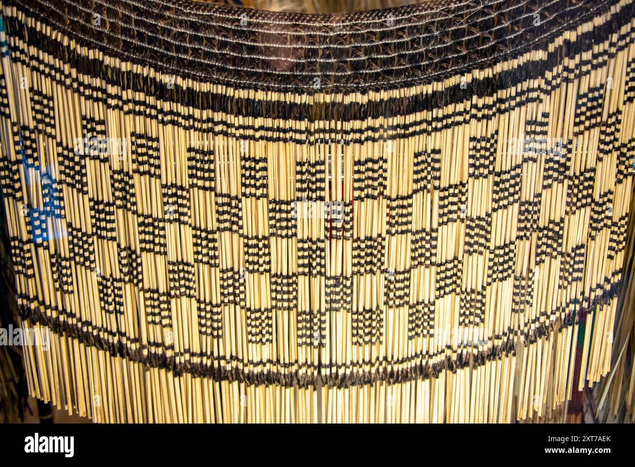 Authentic Maori Flax Piupiu Skirt Stock Photo - Alamy