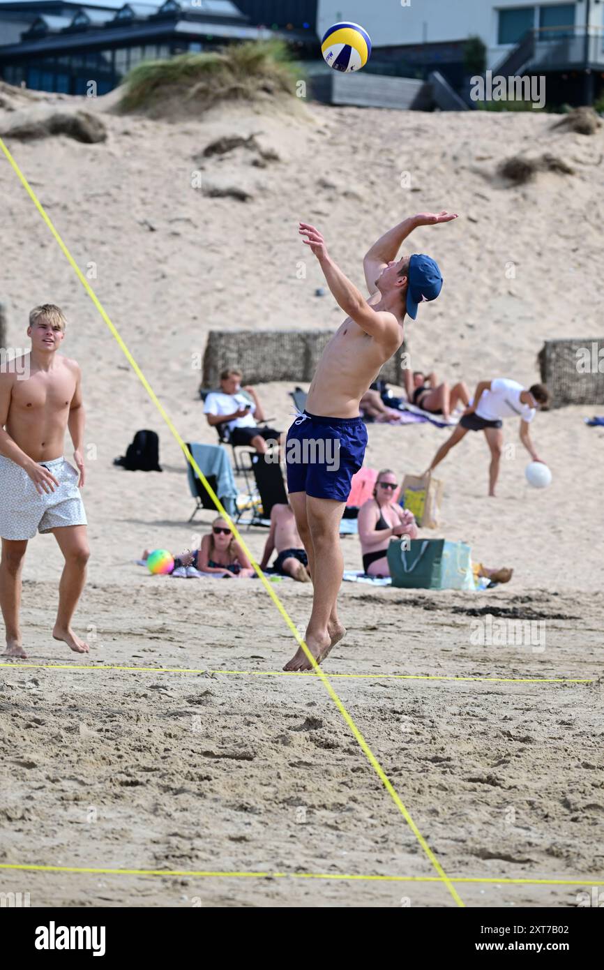 People on Tylösand Beach in Halmstad, Sweden Stock Photo - Alamy