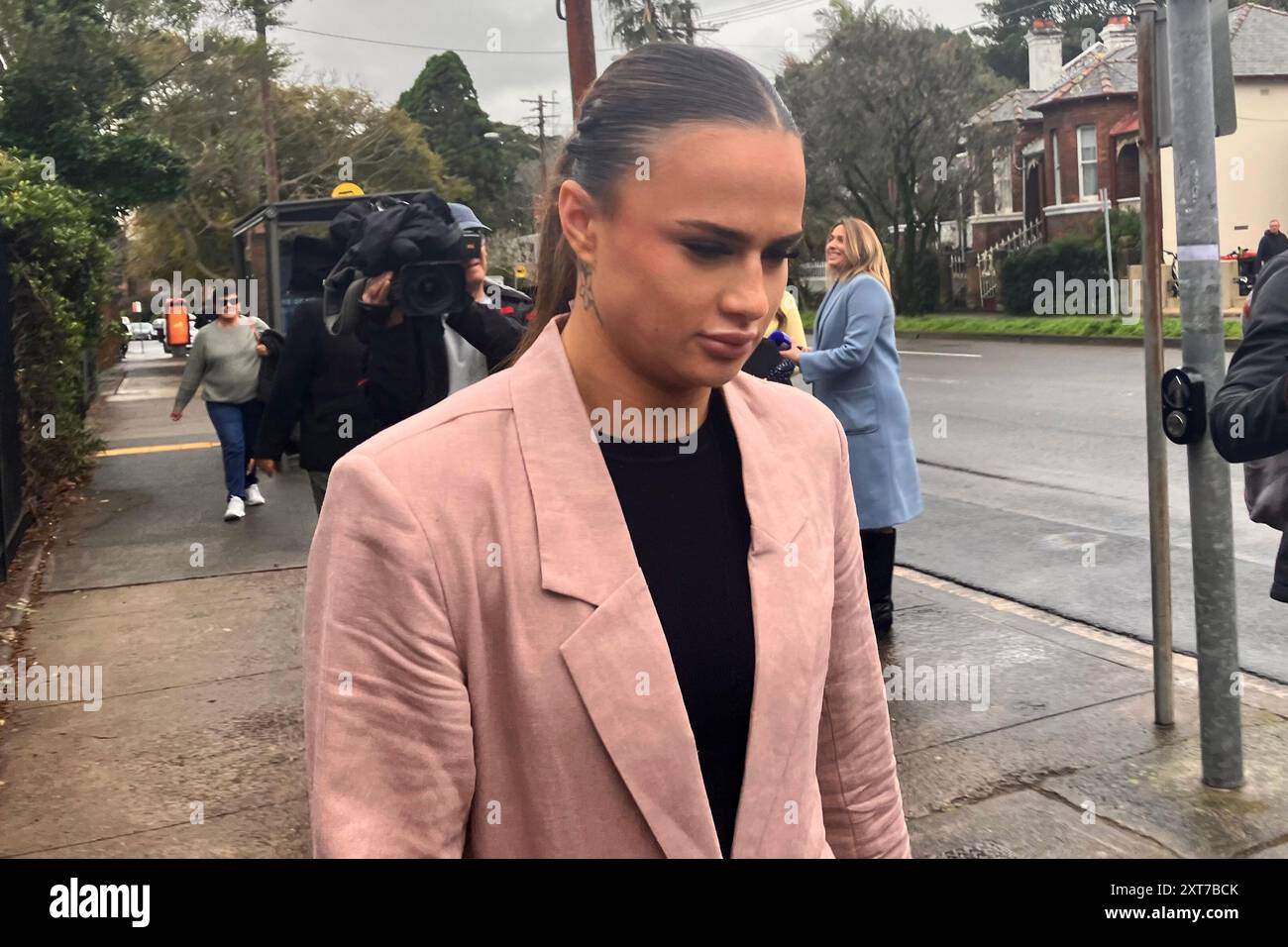 NRLW player Kate Fallon, appearing in court under the name Katie ...