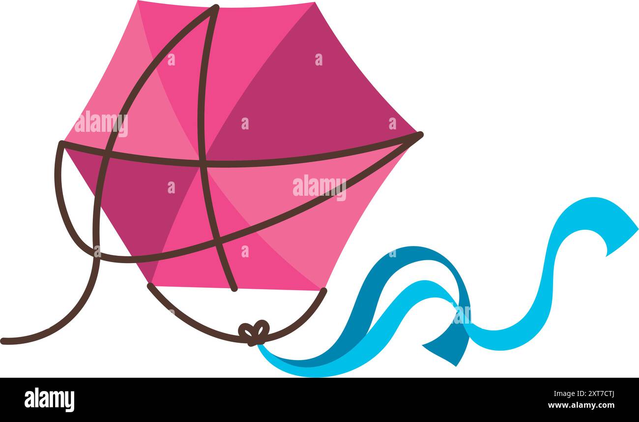 paper kite flying cartoon Stock Vector Image & Art - Alamy