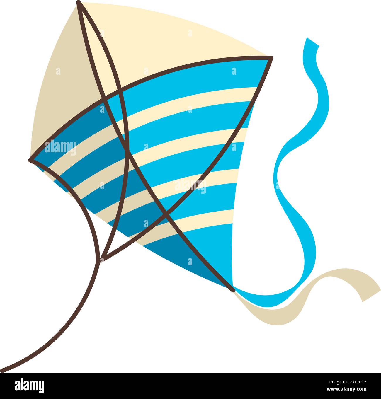striped kite fly Stock Vector Image & Art - Alamy