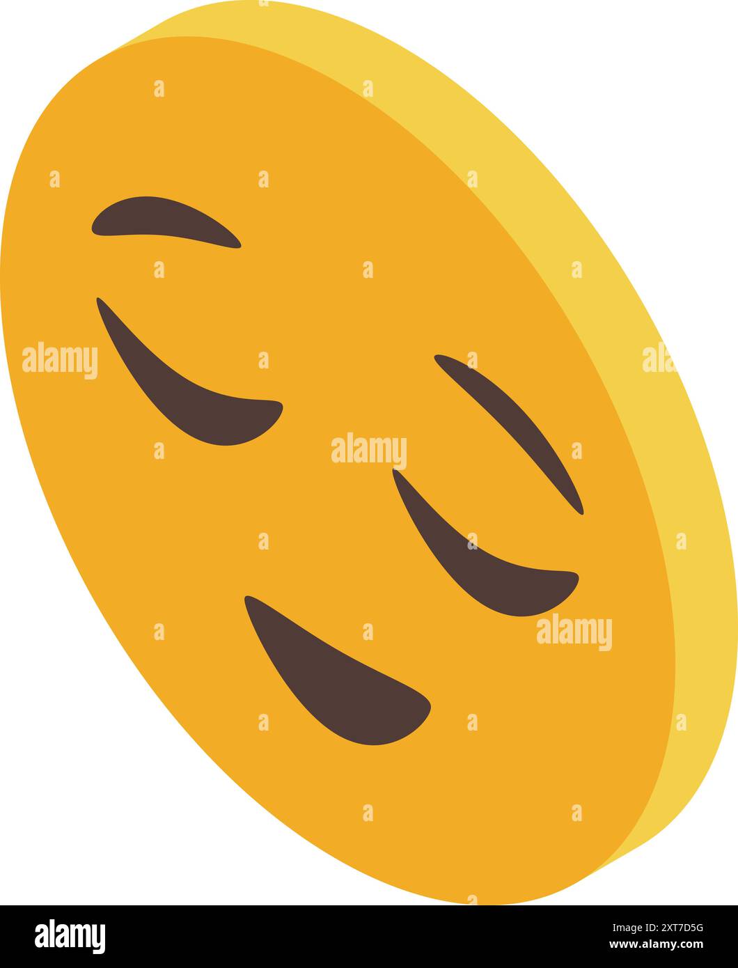 Bored emoji with eyes half closed, a common symbol for disinterest or ...