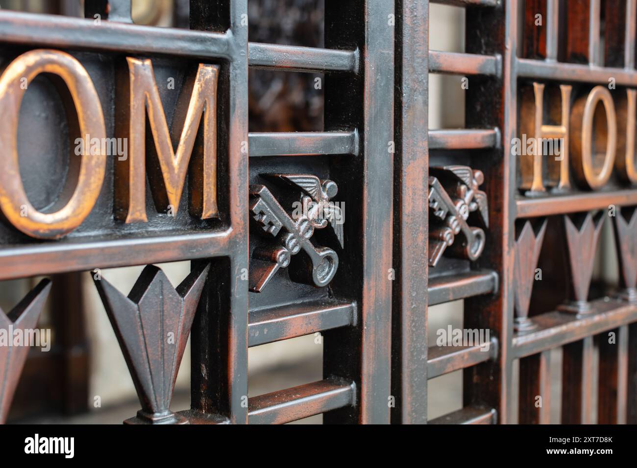 The Custom House gate details, the Bund, Shanghai, China Stock Photo ...