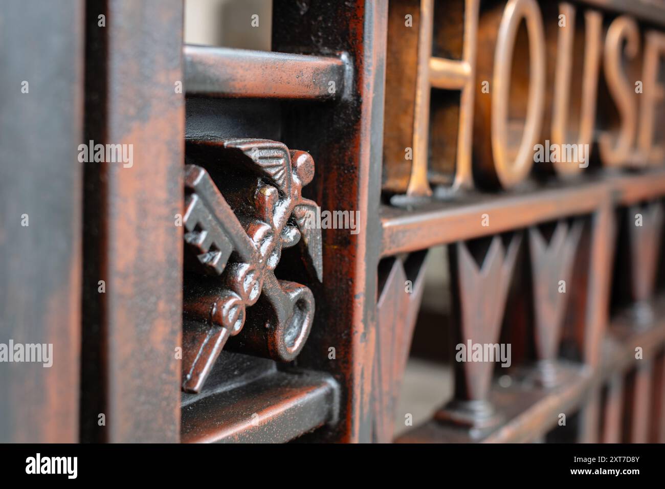 The Custom House gate details, the Bund, Shanghai, China Stock Photo ...
