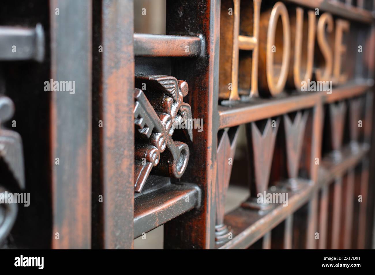 The Custom House gate details, the Bund, Shanghai, China Stock Photo ...
