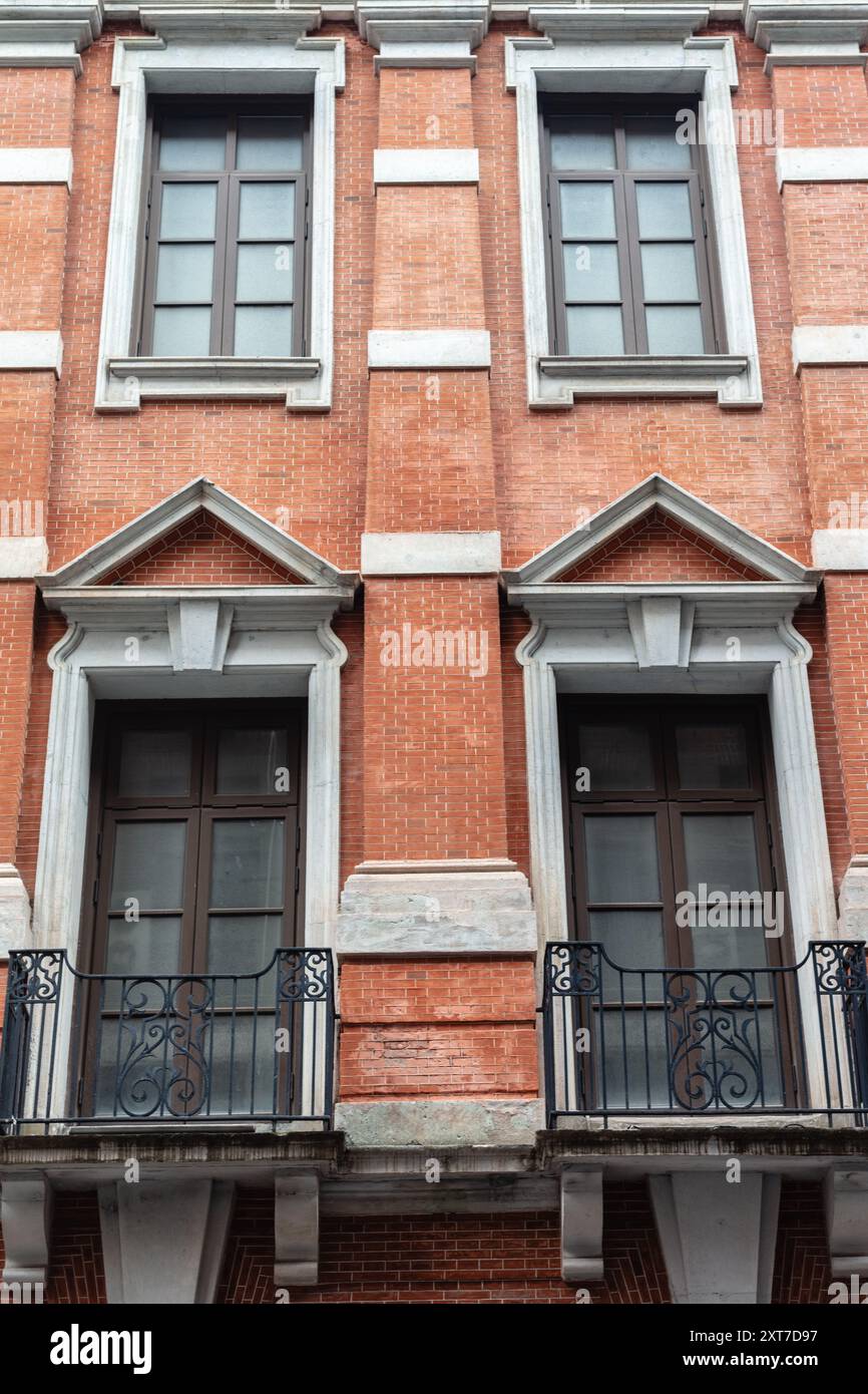 The Bund historical district, Shanghai, China. Architectural details ...