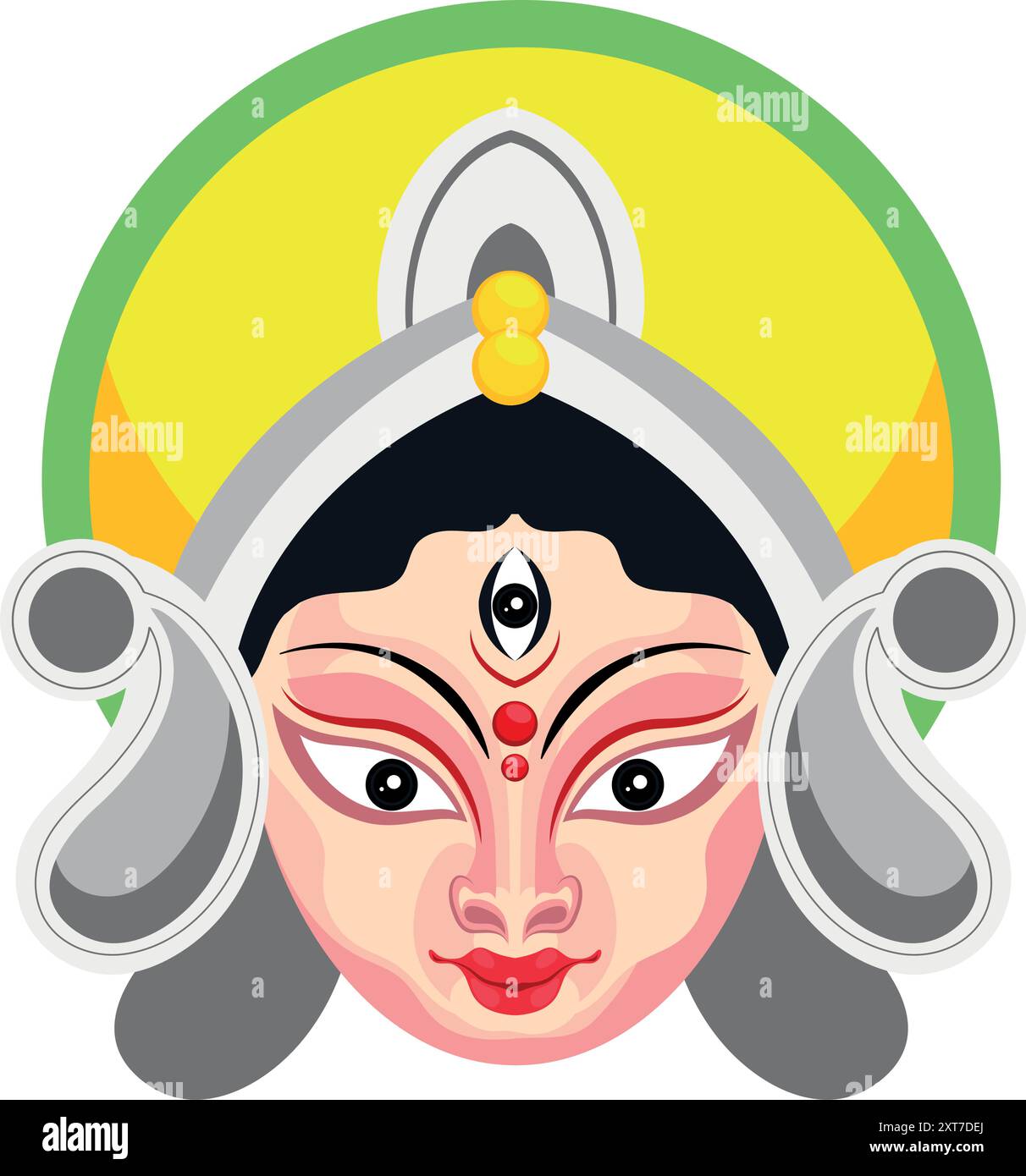 durga puja hindu festival navratri Stock Vector Image & Art - Alamy