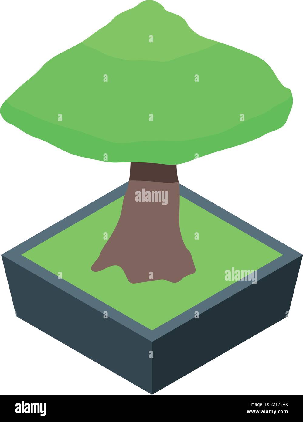 Thriving healthy tree Stock Vector Images - Alamy