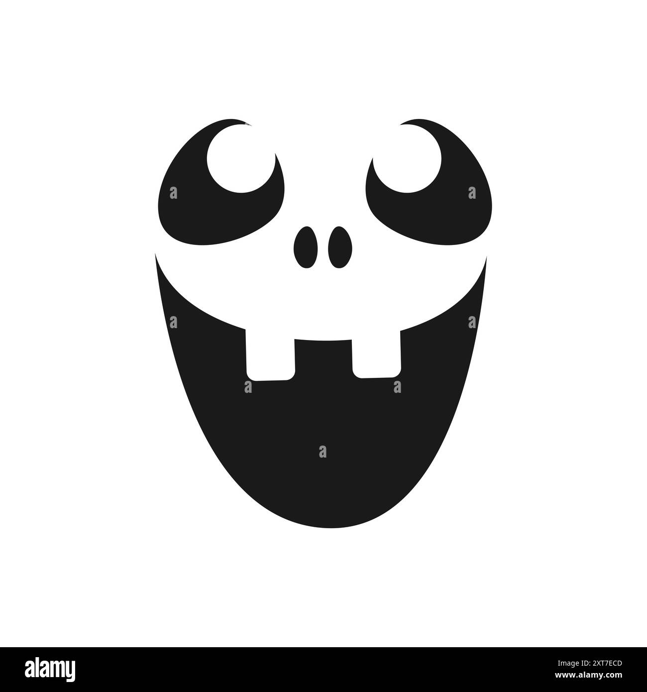 Funny Happy Monster Face, Jack O Lantern Halloween Pumpkin Icon. Cute ...