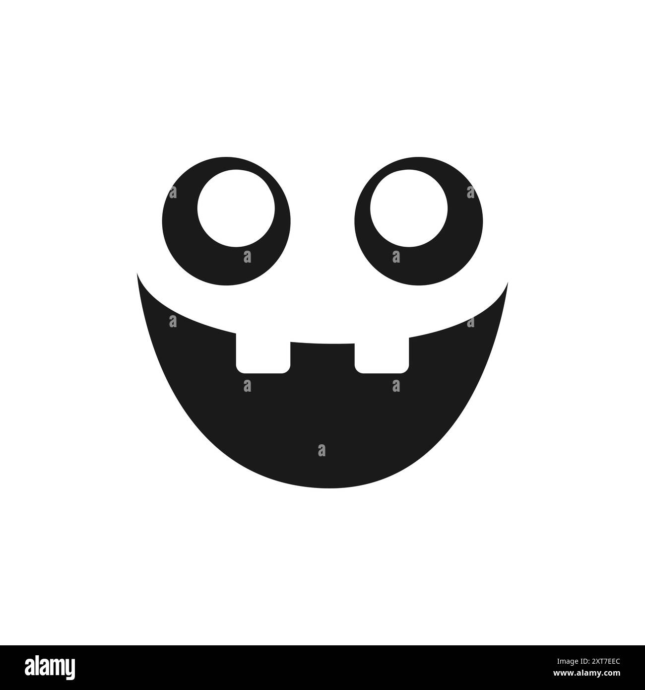 Funny Happy Monster Face, Jack O Lantern Halloween Pumpkin Icon. Cute ...
