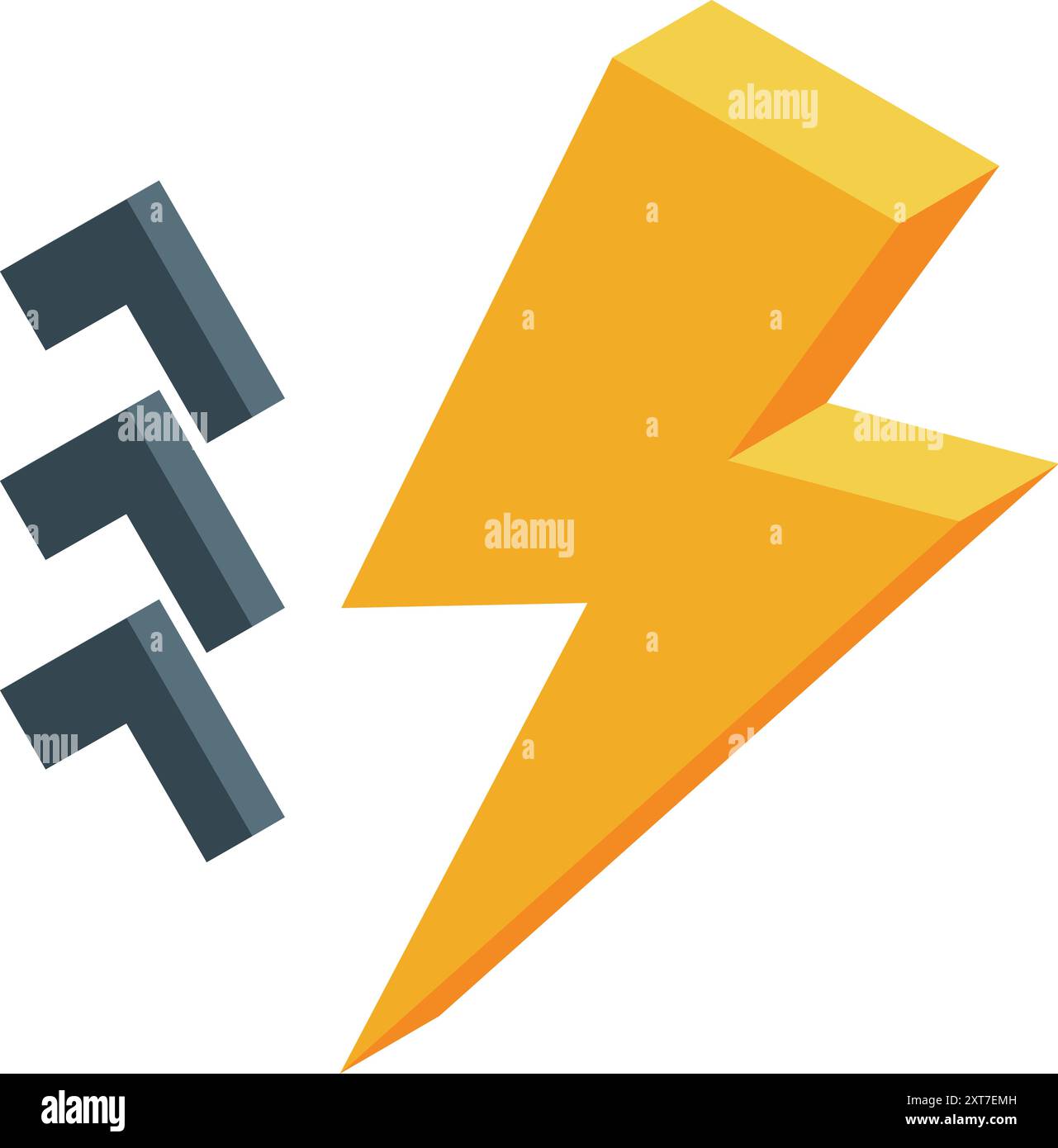 Electric car fast charging speed symbol is represented by a lightning ...