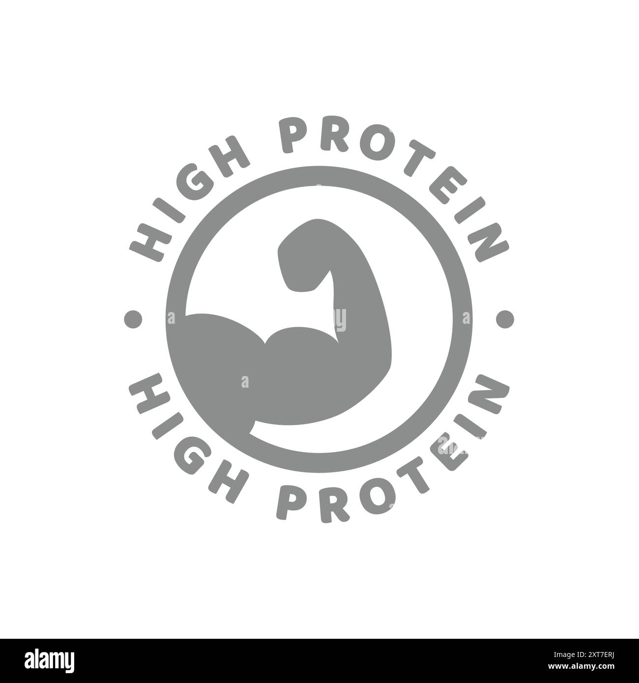 High protein vector label. Nutrition healthy eating badge Stock Vector ...