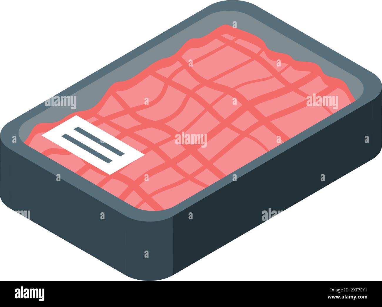 Production packing meat in Stock Vector Images - Alamy