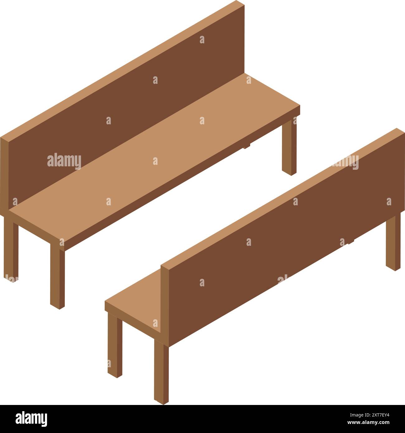 Bench benches seat seating Stock Vector Images - Alamy