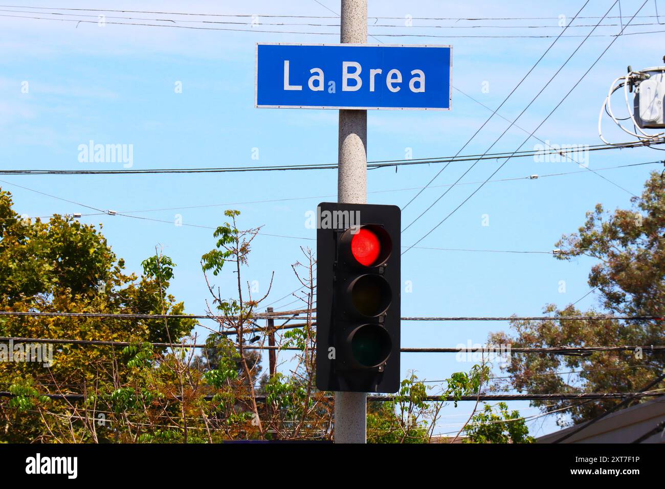 Los Angeles, California: La Brea Avenue sign Stock Photo - Alamy