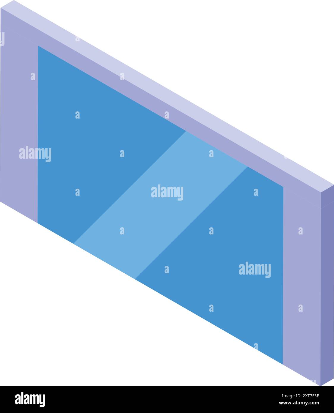 Modern sliding door system providing access to balcony in isometric view Stock Vector Image ...