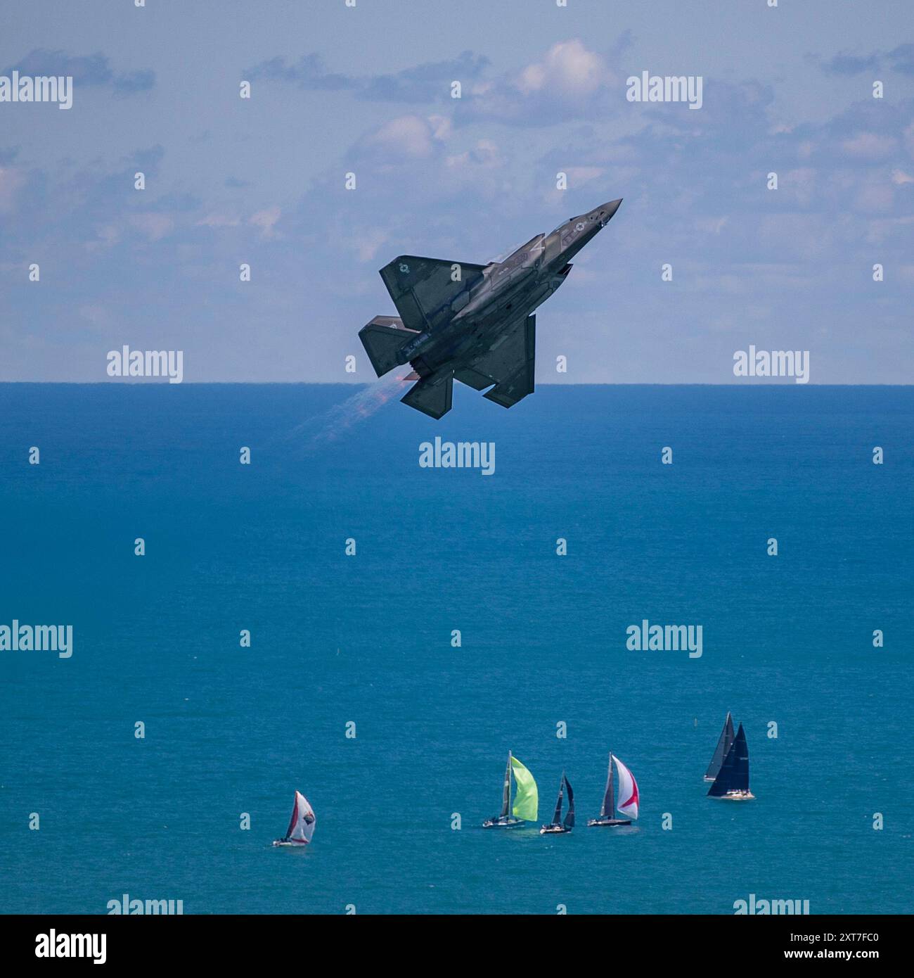 August 10, 2024: The U.S. Marines Corps Lockheed Martin F-35B Lightning ...