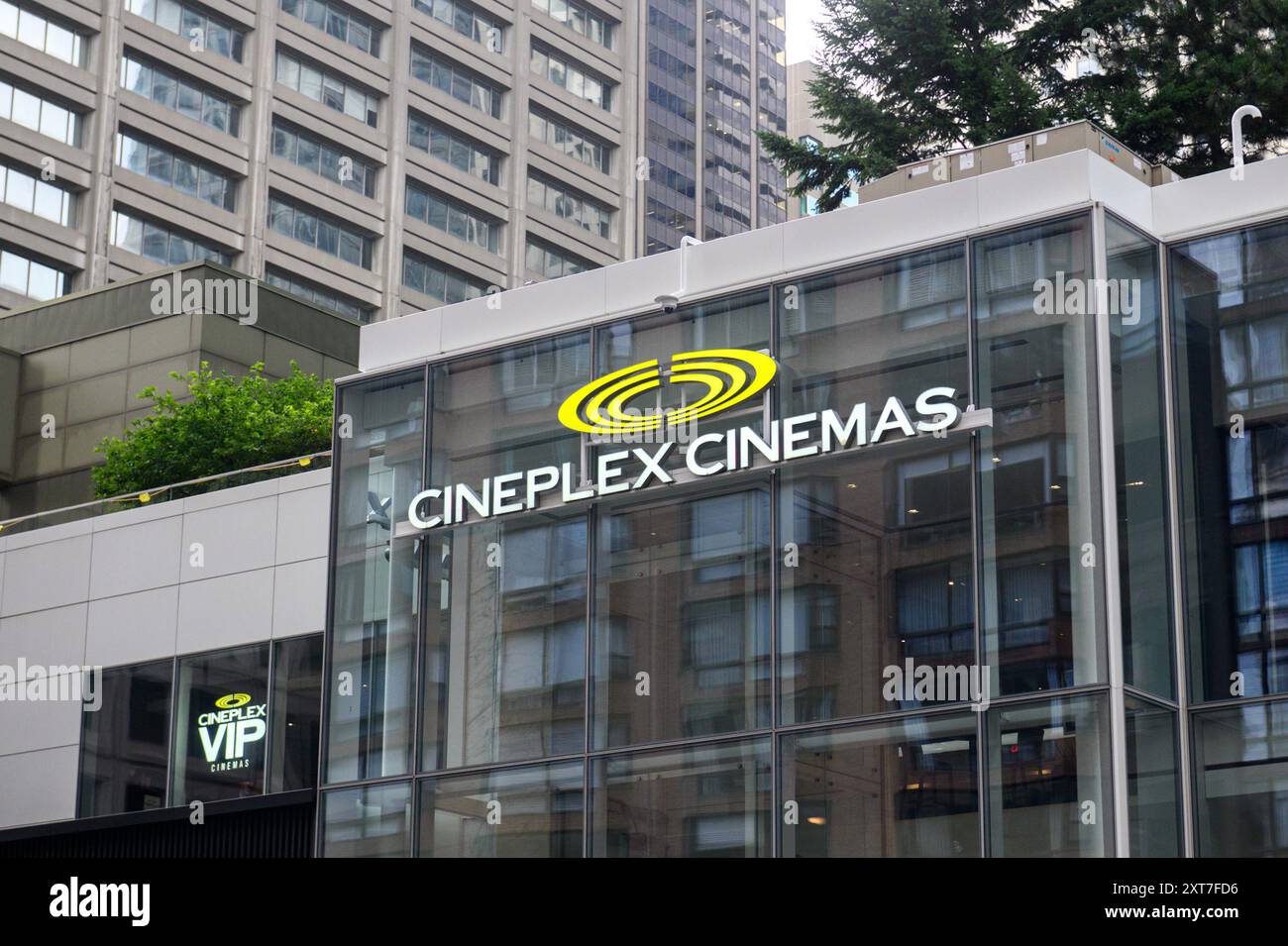 Toronto, ON, Canada – July 17, 2024: View at the sign of Cineplex ...