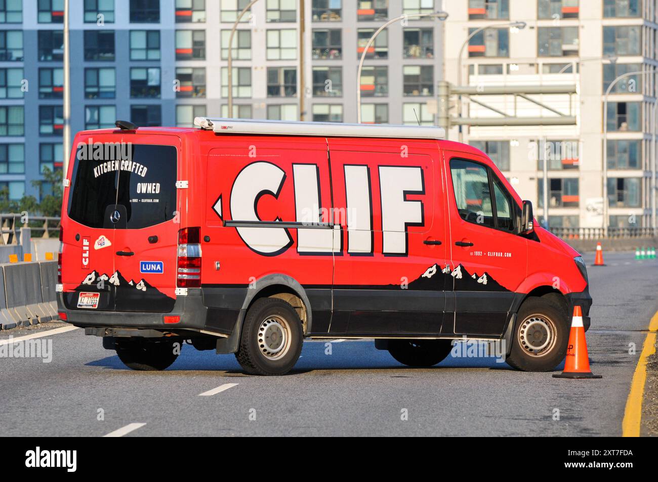 Toronto, ON, Canada – July 17, 2024: View at the CLIF Company logo ...