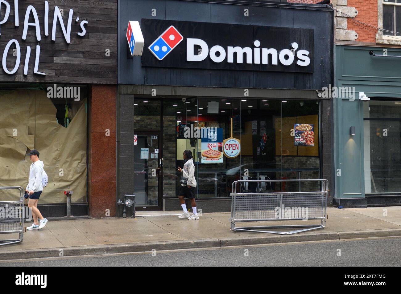 Toronto, ON, Canada – August 1, 2024: Domino's Pizza Storefront with ...