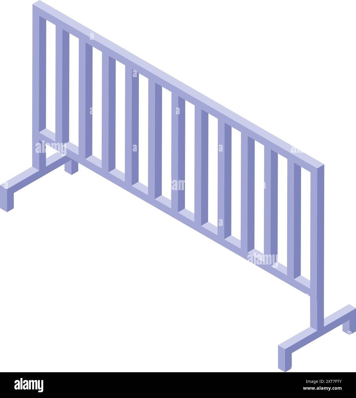 Metallic fence is standing, limiting access to a restricted area Stock ...