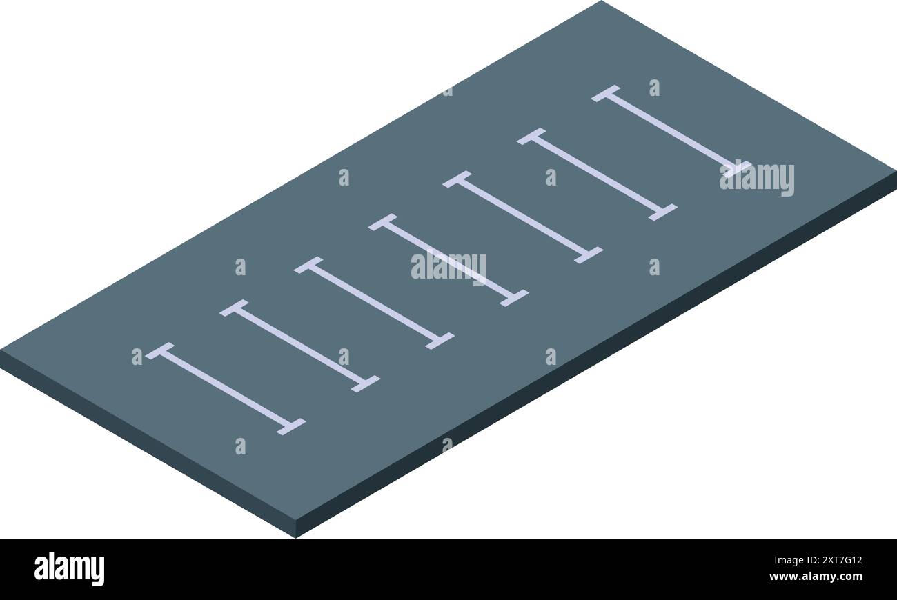 Parking lot with road marking showing available parking spaces ...